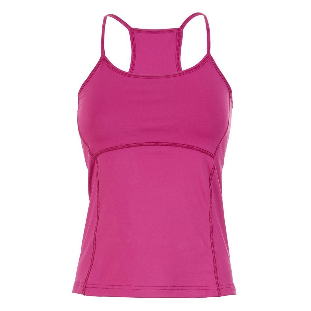 Yoga Top mit Innen-Bra PRISCA , Farbe fuchsia | kamah yoga and style